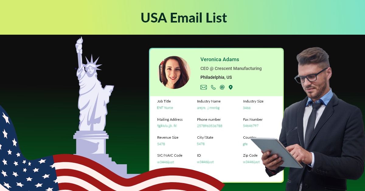 USA Email List | 30M+ Verified USA Business Contacts