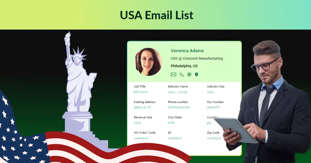 North America Email List | 44M+ Verified global contacts