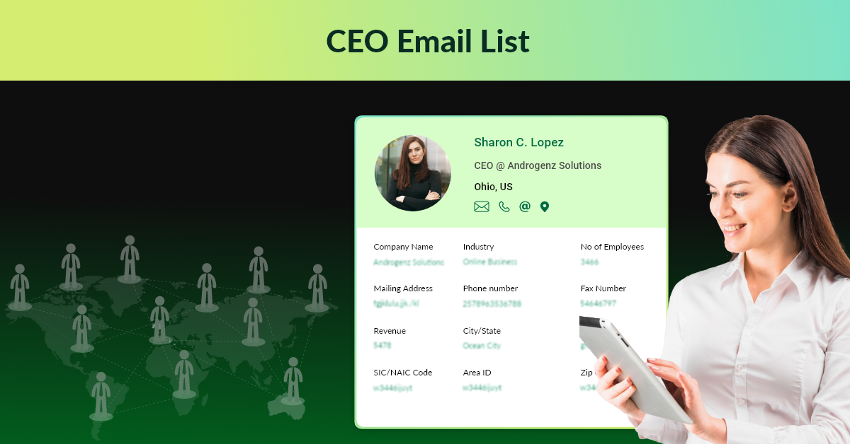 CEO Email List | Get 1M+ Chief Executive Officer Contacts