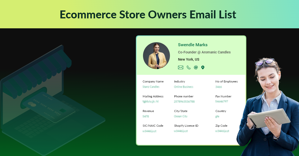 Ecommerce Store Owners List | Verified and Opt-in Contacts