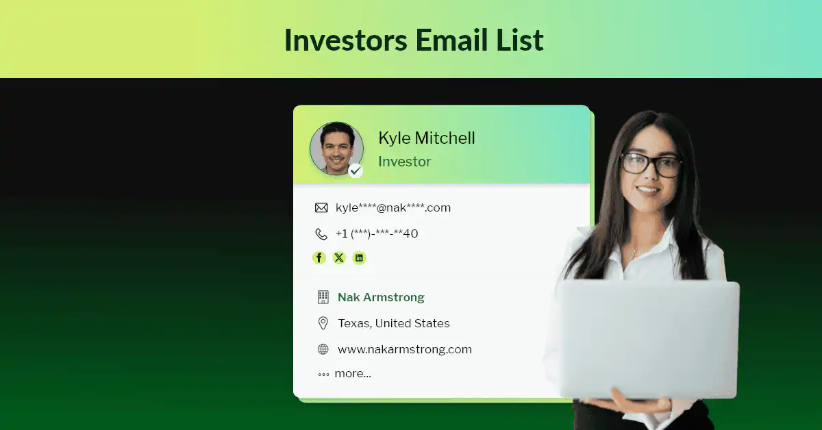 Investors Email List | Reach 21K+ Active Investors in 2026