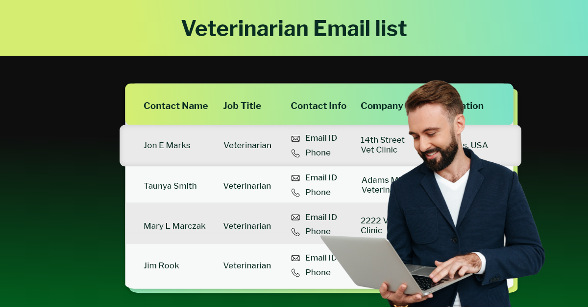 Veterinarian Email list | 42K+ GDPR-Compliant Vet Contacts